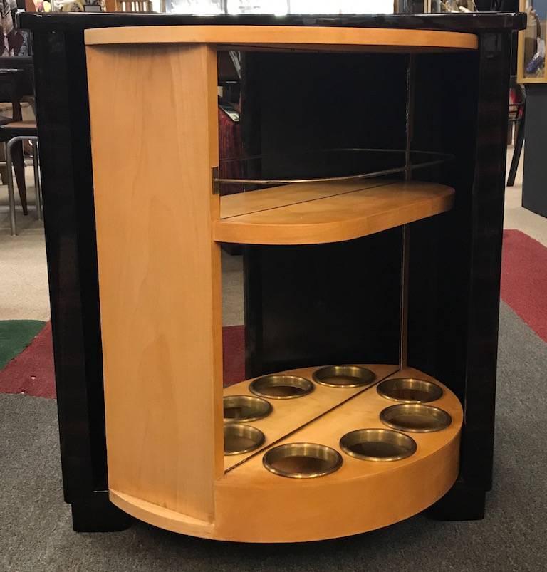 Art Deco French Rotating Bar from Palisander For Sale at 1stdibs