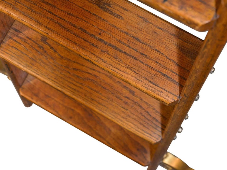 Putnam Oak Rolling Library Ladder at 1stDibs | putnam library ladder ...