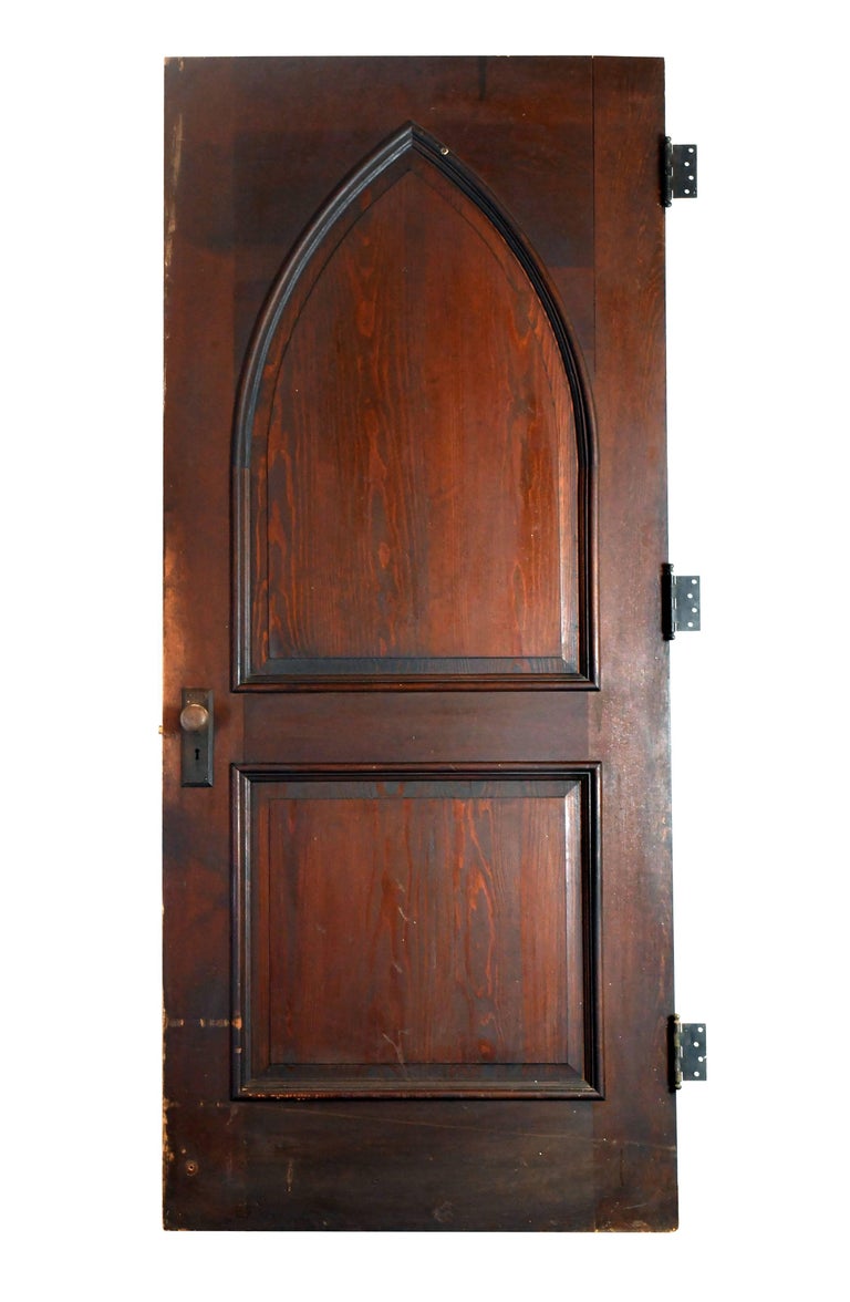 Gothic Oak Arched Door at 1stDibs