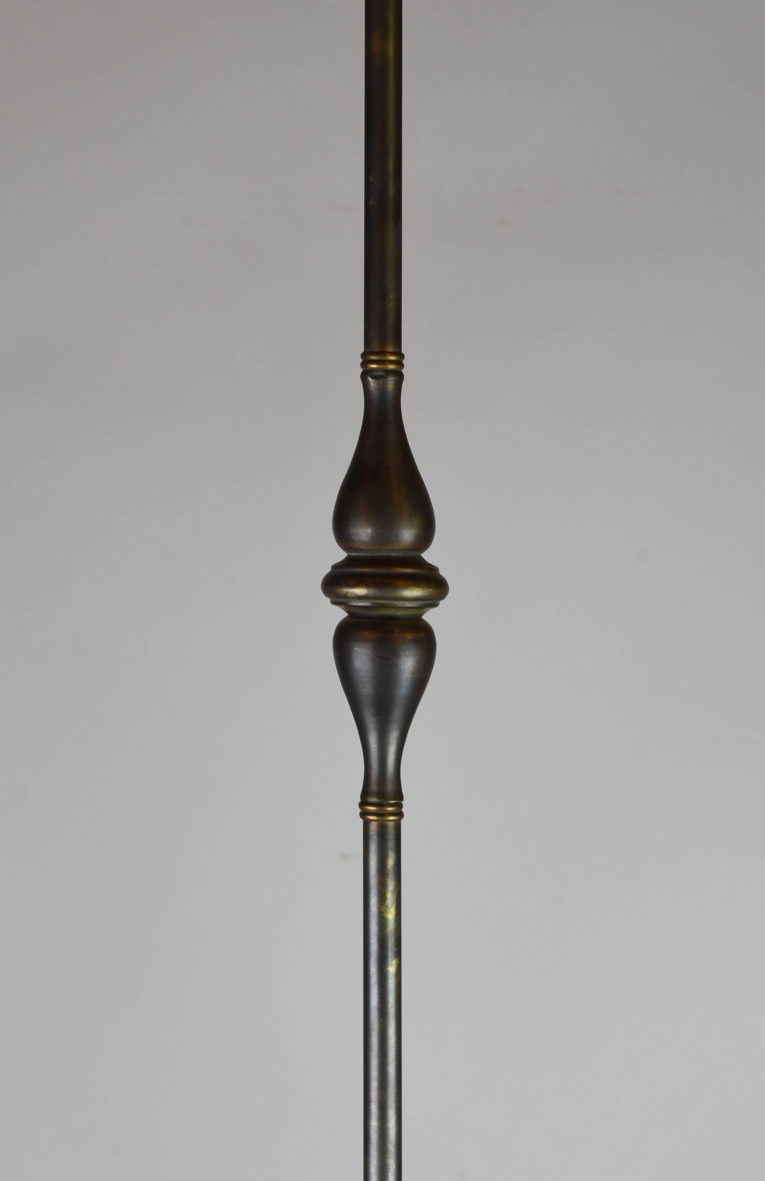 Pulled Feather Steuben Shade on Pendant at 1stDibs