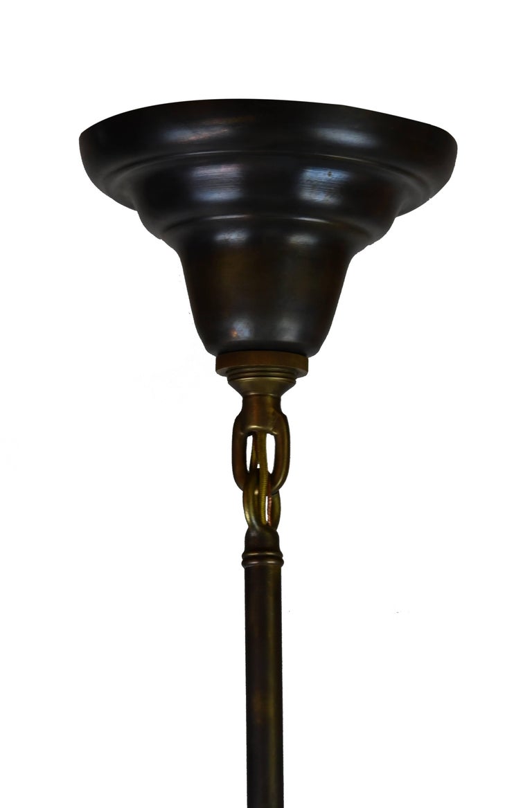 Pulled Feather Steuben Shade on Pendant at 1stDibs