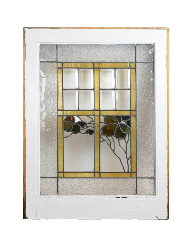 Art Nouveau Stained Glass Window Set at 1stDibs