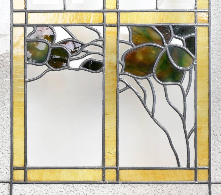 Art Nouveau Stained Glass Window Set at 1stDibs
