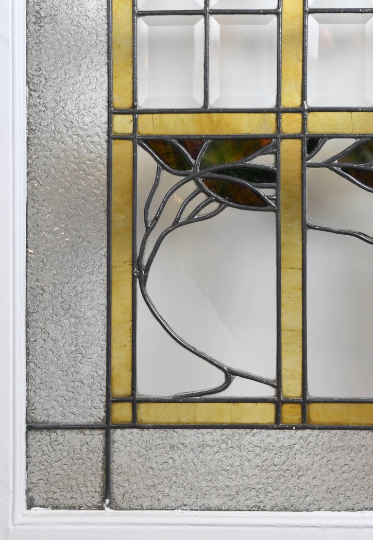 Art Nouveau Stained Glass Window Set at 1stDibs