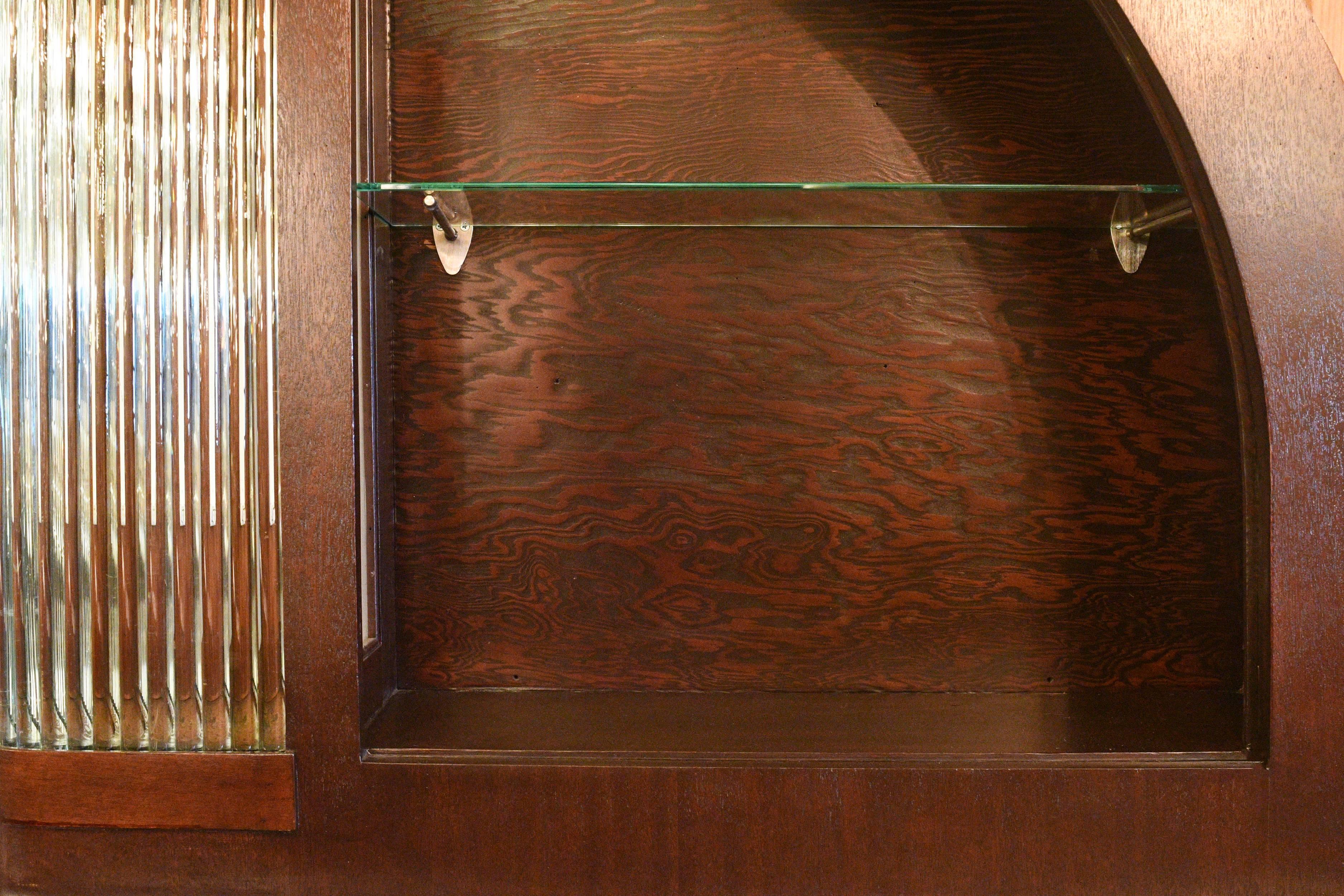 1930s Art Deco Bar with Glass Rods at 1stDibs | art deco bar furniture