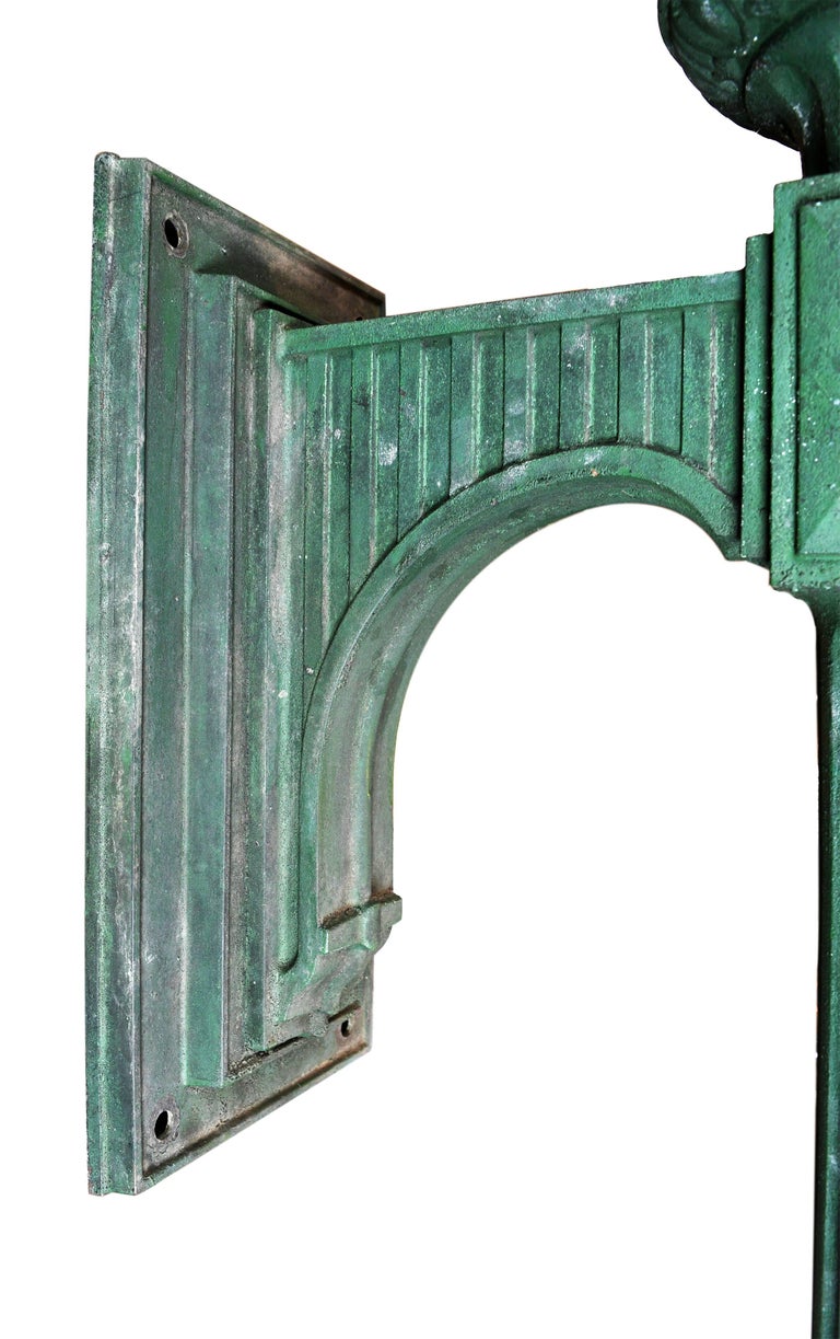 Cast Bronze Federal Exterior Sconce, Pair at 1stDibs