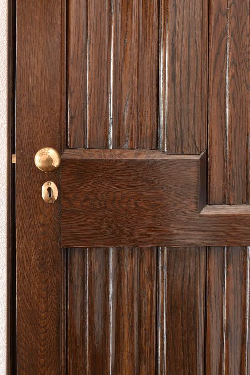 1920s Oak Linen Fold Doors at 1stDibs