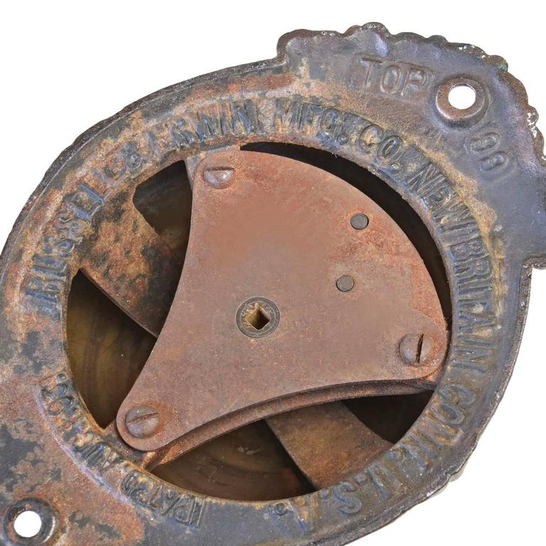 Victorian Russell and Erwin Mfg Co. Complete Twist Doorbell at 1stDibs