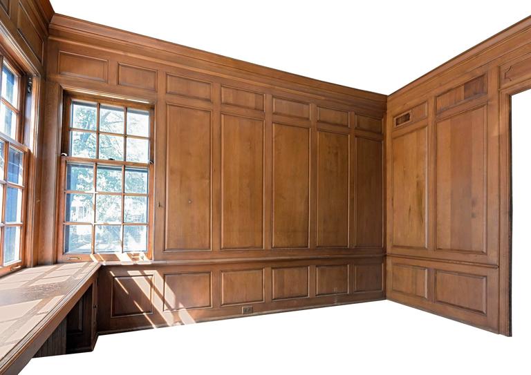 Pine Paneled Library, circa 1940 at 1stDibs | 1940s wood paneling ...