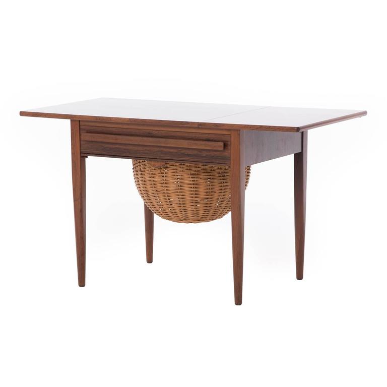 Danish Modern Sewing Table at 1stDibs
