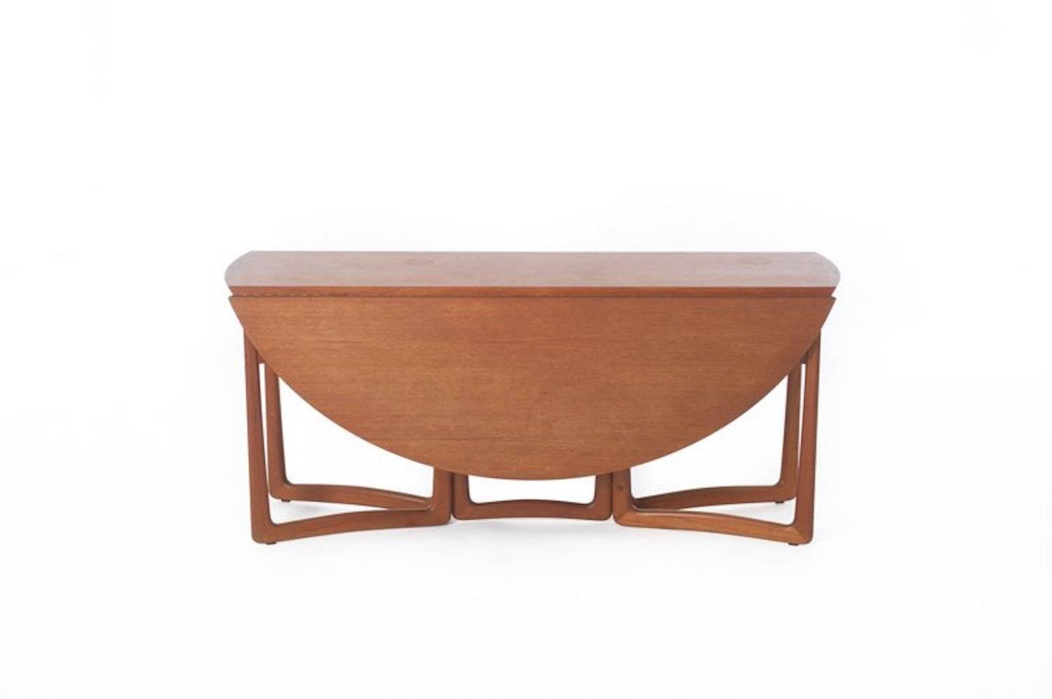 Vintage Danish Modern Teak Gateleg Table at 1stdibs