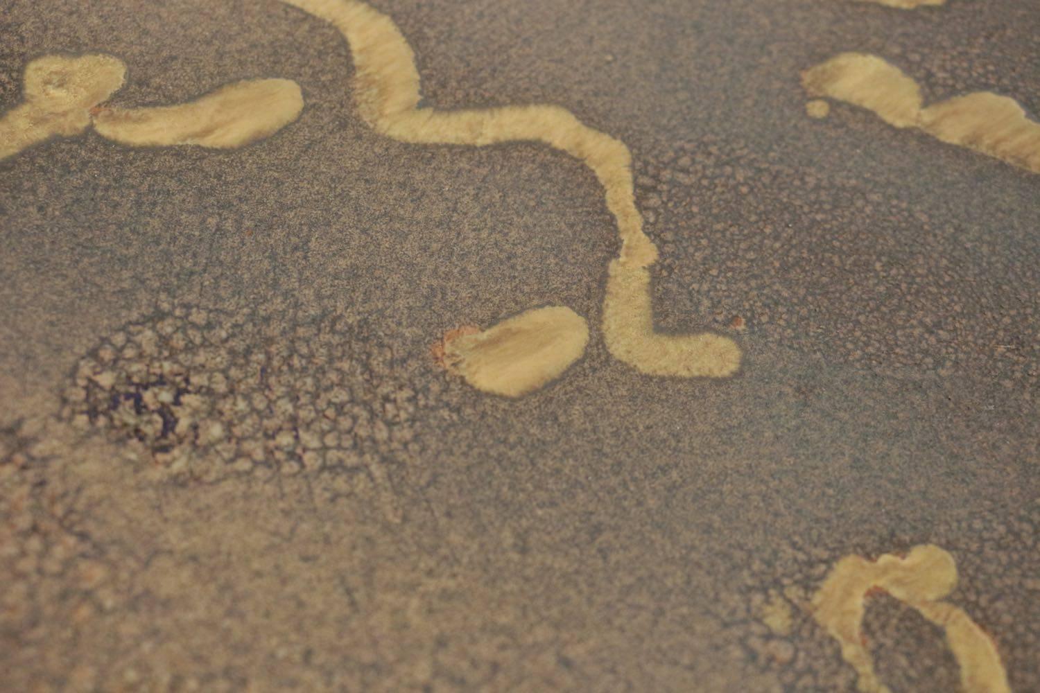 Two Hand-Painted Abstract Ceramic Plates by 'Alan Beitner' Signed at ...