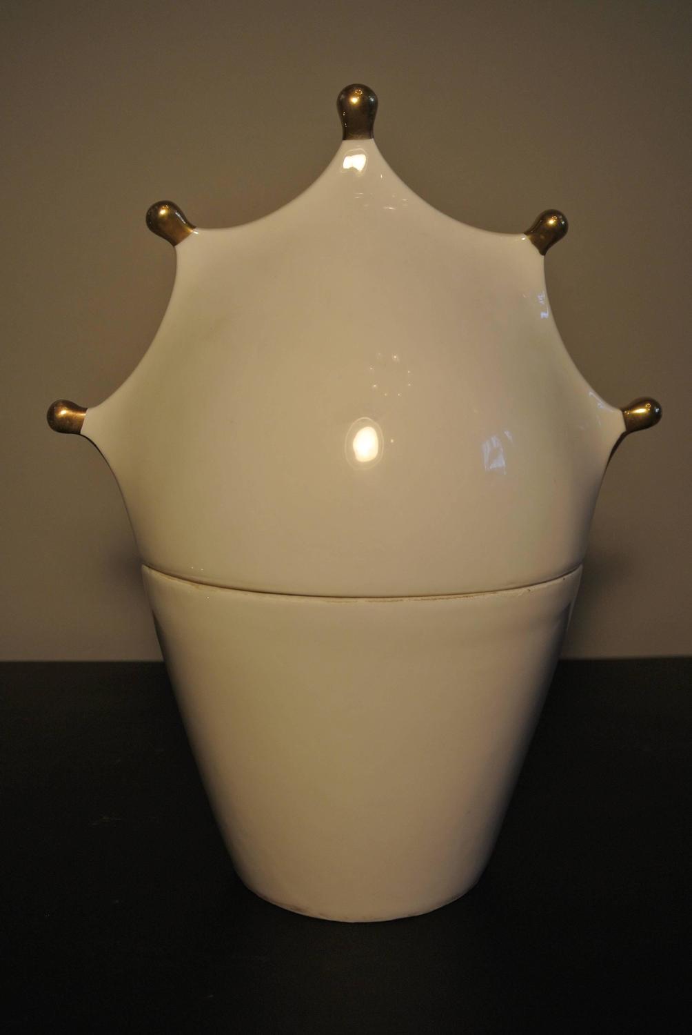 Rare Porcelain Art Deco Box in the Form of a Jokers Head by ROBJ, circa ...