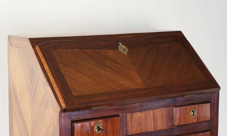 Sloping Desk, Louis XV Style, Precious Wood Veneer, 19th Century For ...