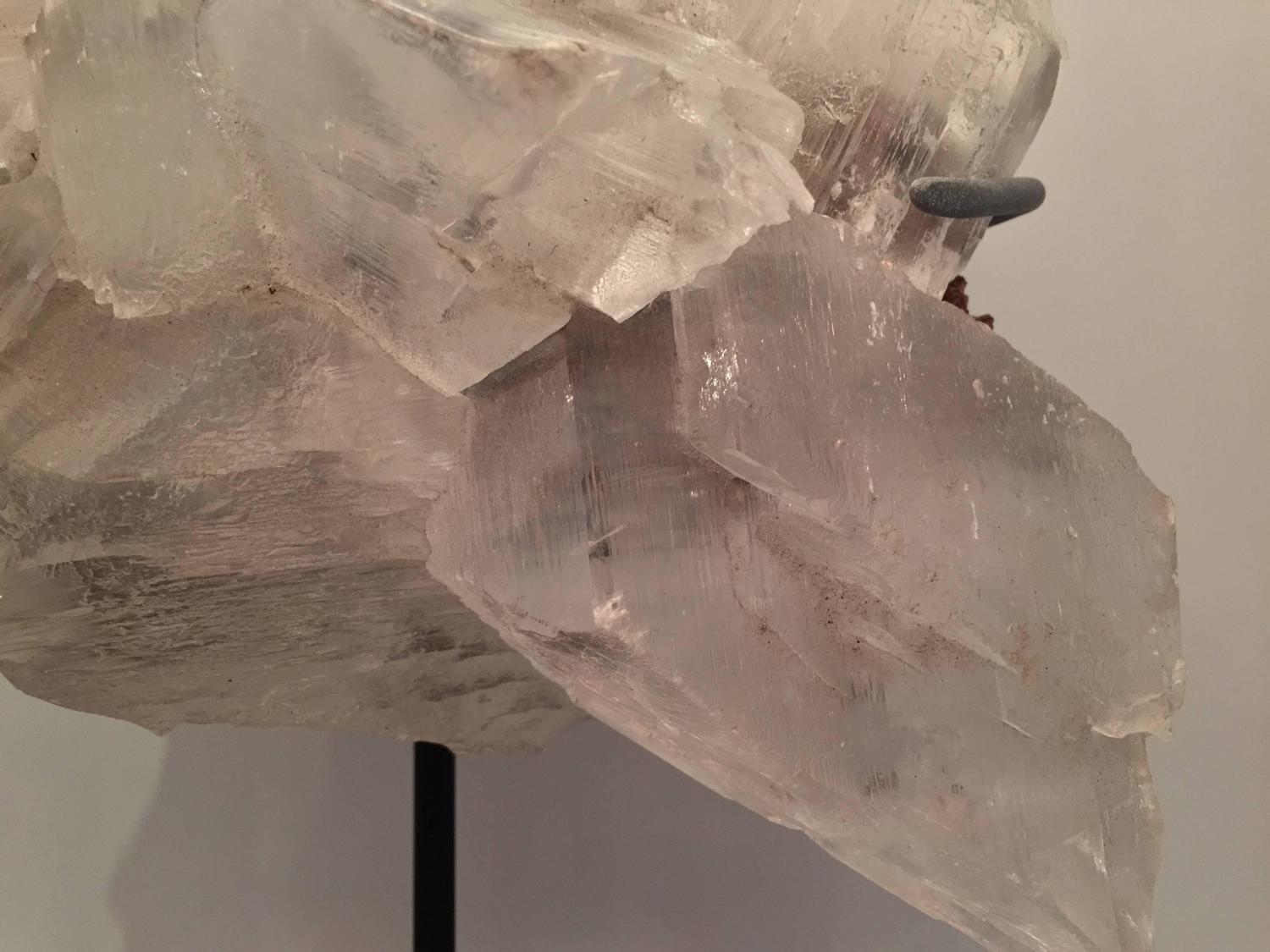 Selenite Quartz Crystal Specimen on a Custom Mount at 1stdibs