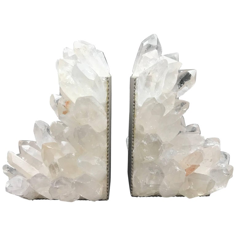 Quartz Point Bookends Handcrafted in the USA at 1stdibs