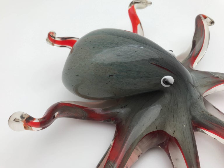 Handblown Murano Italy Glass Octopus at 1stDibs