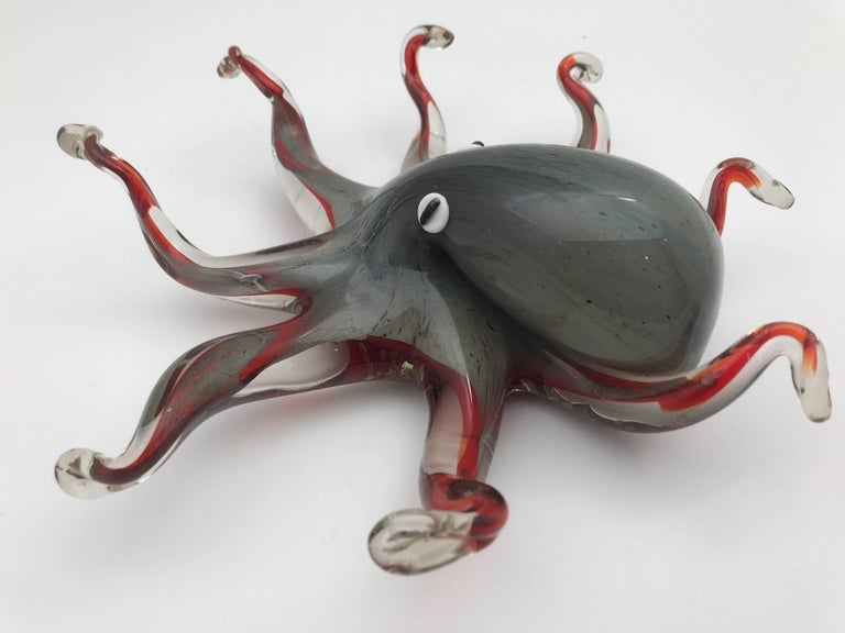 Handblown Murano Italy Glass Octopus at 1stDibs