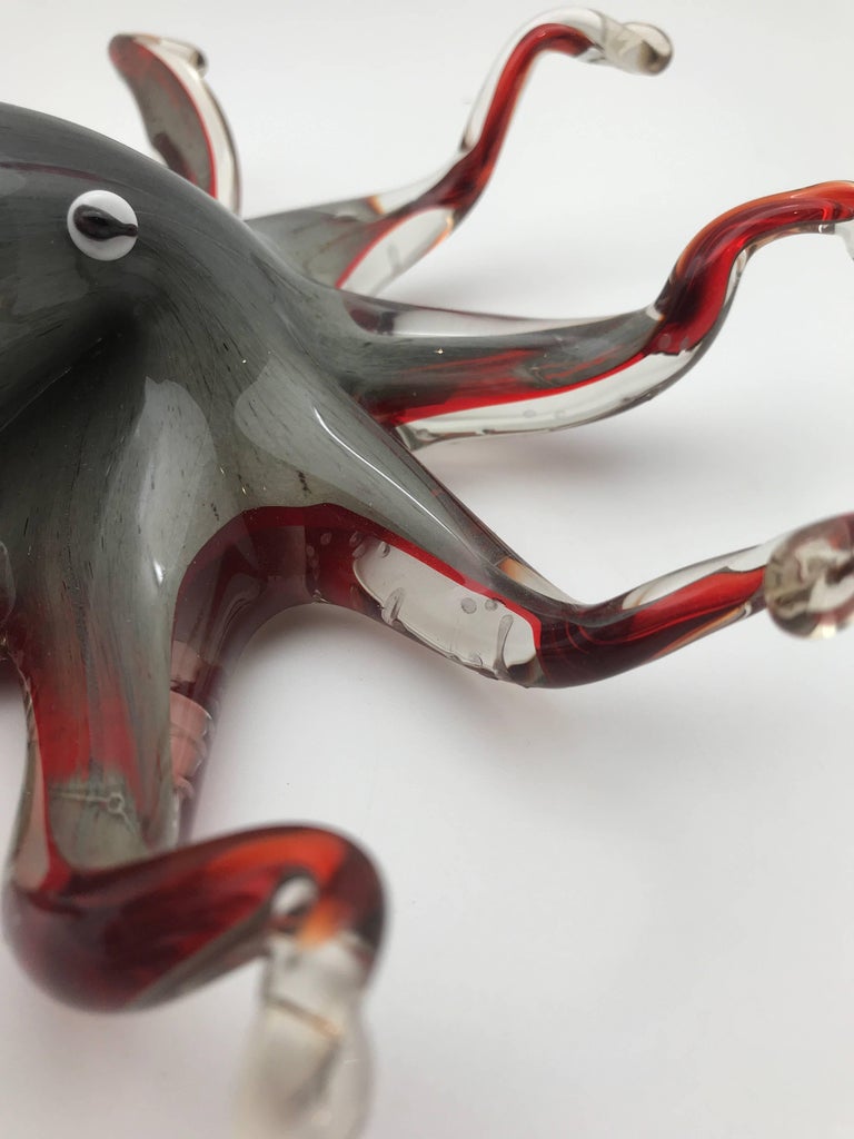 Handblown Murano Italy Glass Octopus at 1stDibs