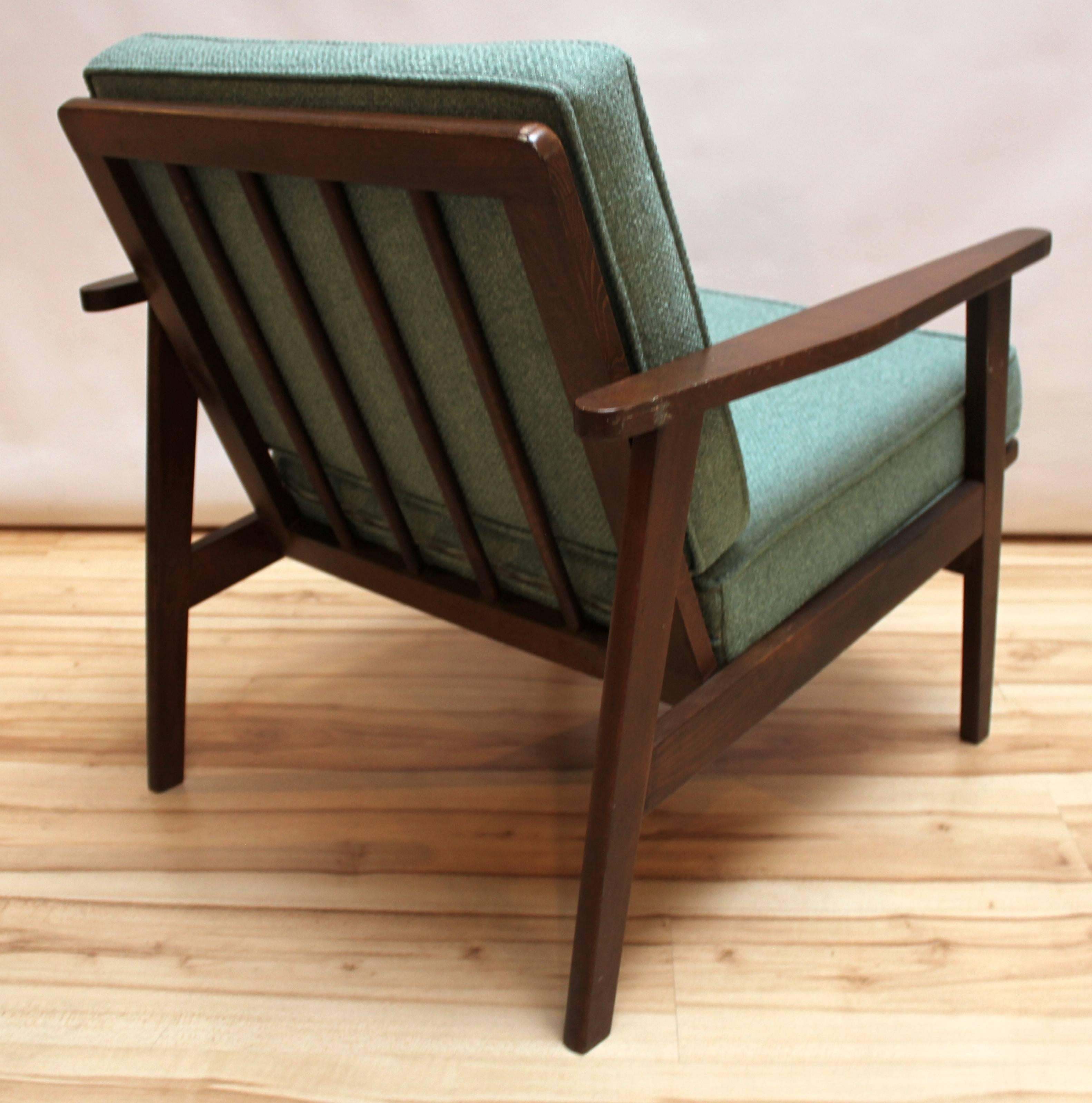 Pair of 1950s Japanese Mid-Century Modern Upholstered Lounge Chairs at ...