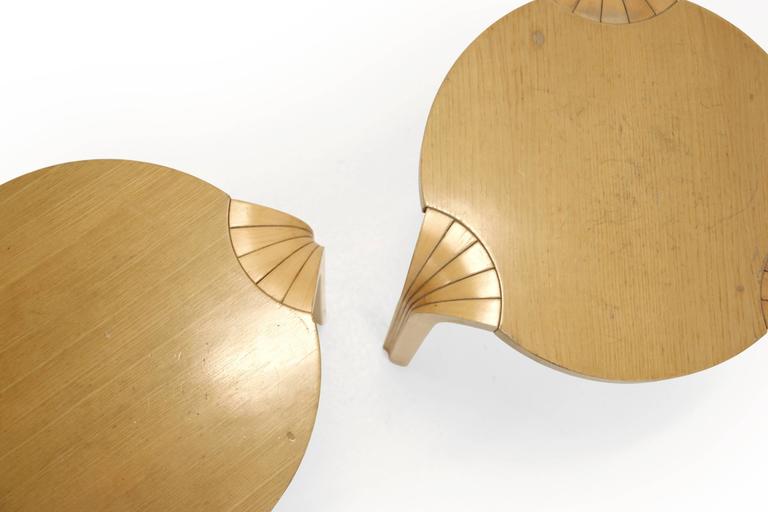 Early Pair of Fan Leg Stools by Alvar Aalto at 1stDibs