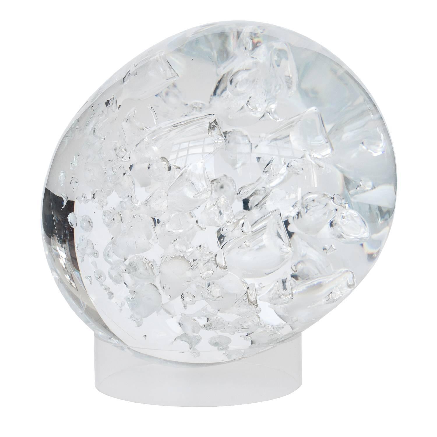 Optical Clear Lucite Bubble Sculpture at 1stDibs