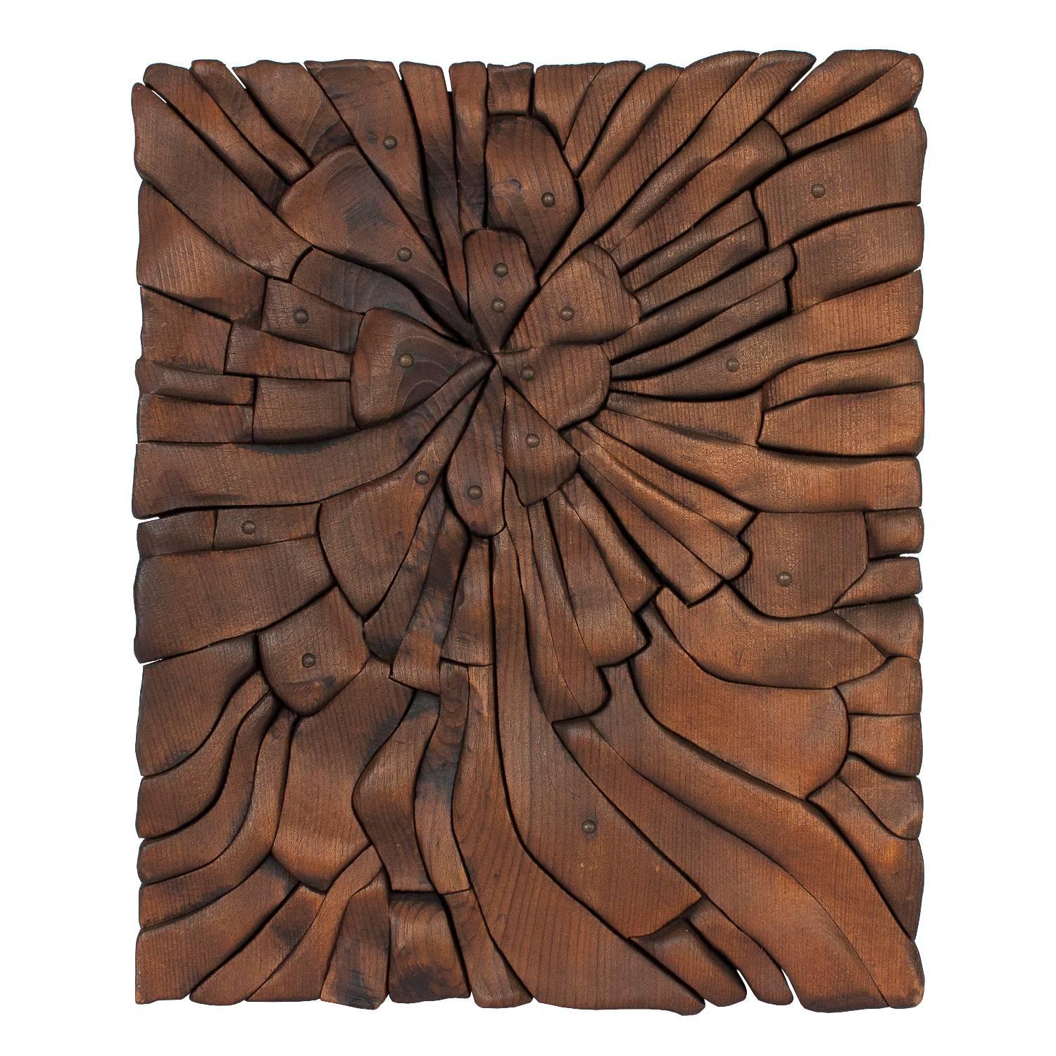 O.V. Shaffer Carved Wood Wall Sculpture at 1stDibs | ov shaffer