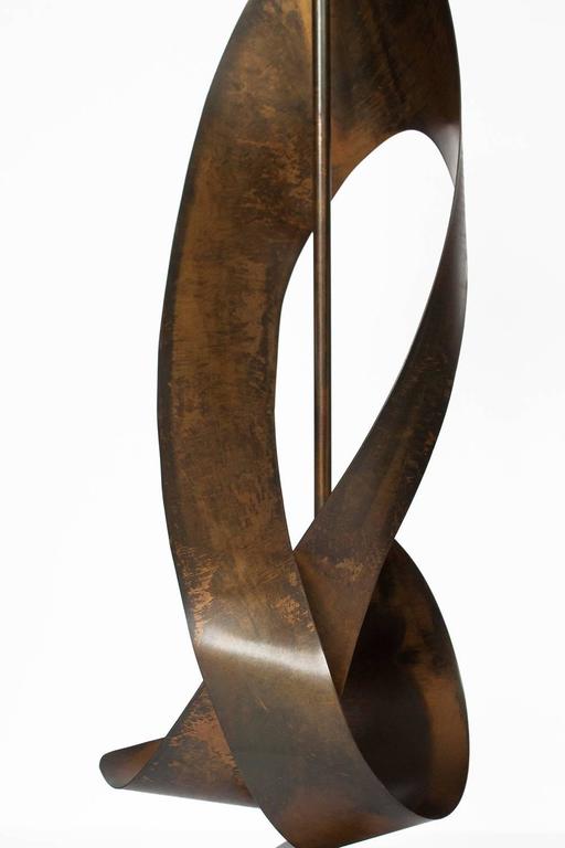 Harry Balmer Brutalist Ribbon Table Lamp for Laurel at 1stDibs