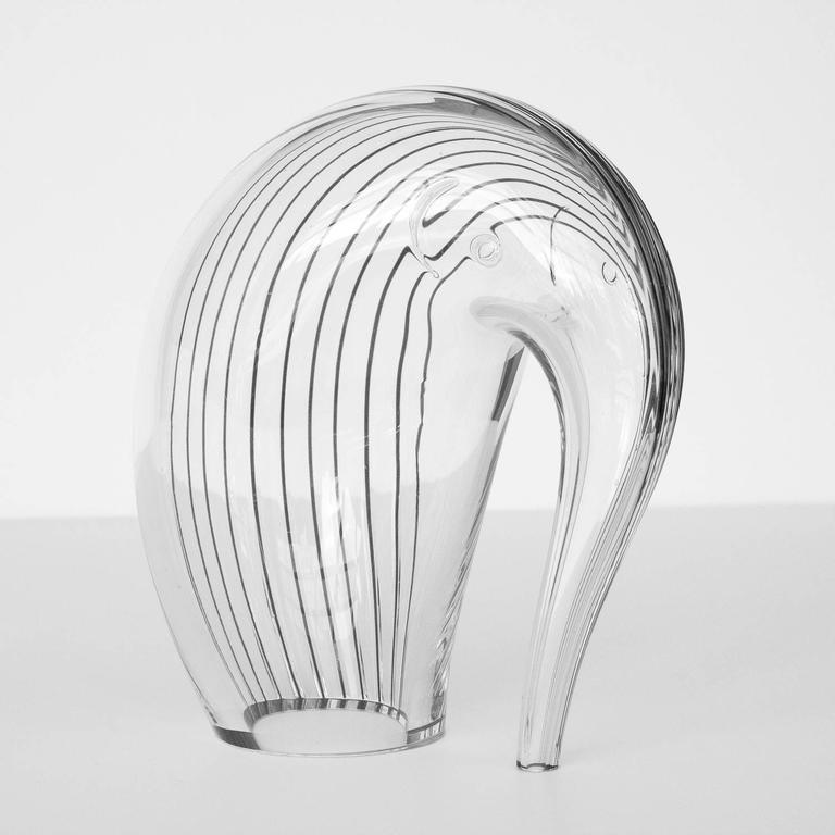 Livio Seguso Abstract Murano Glass Elephant at 1stDibs | livio seguso glass