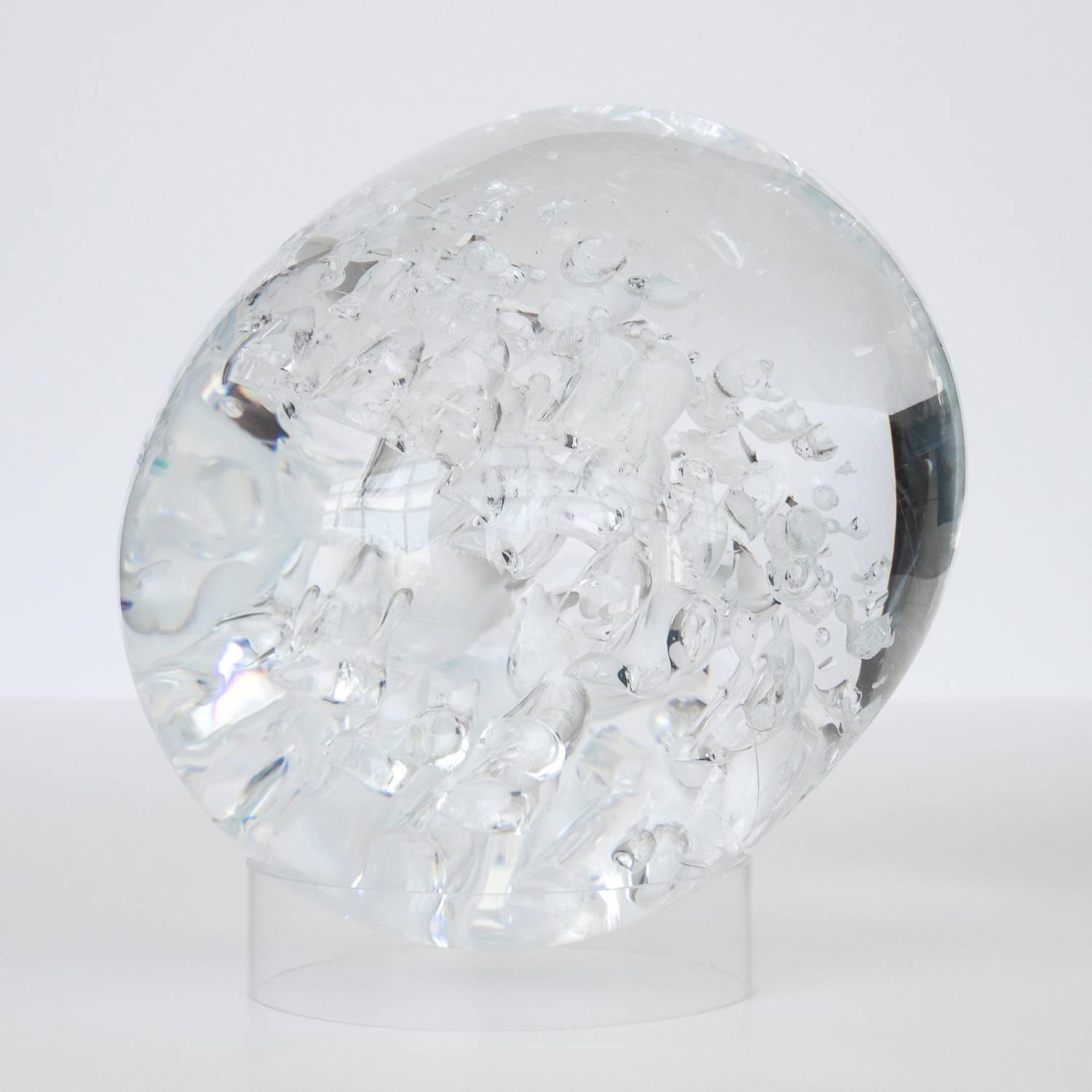 Optical Clear Lucite Bubble Sculpture at 1stdibs