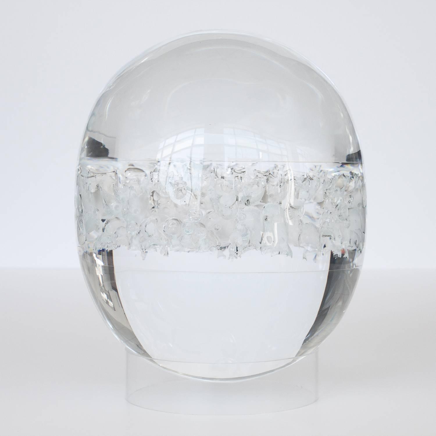 Optical Clear Lucite Bubble Sculpture at 1stdibs