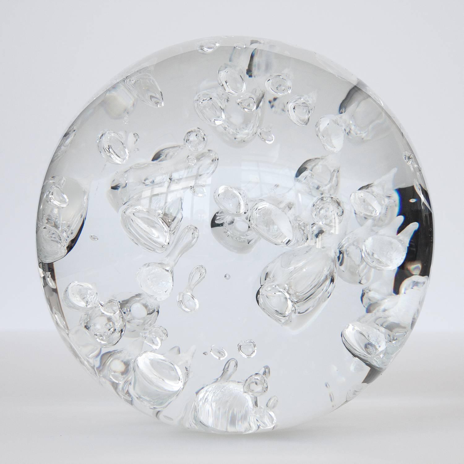 Optical Clear Lucite Bubble Sculpture at 1stdibs