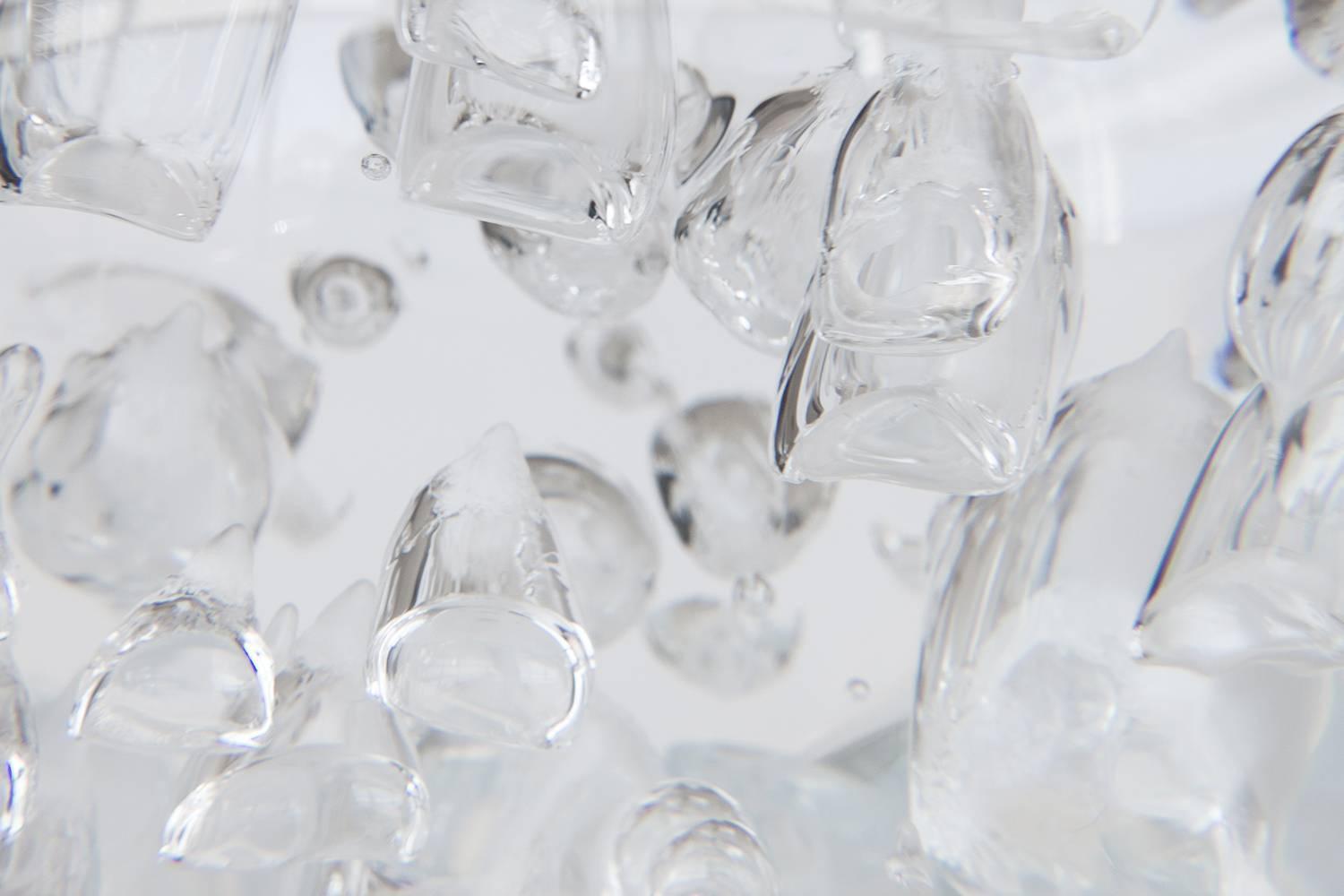 Optical Clear Lucite Bubble Sculpture at 1stdibs