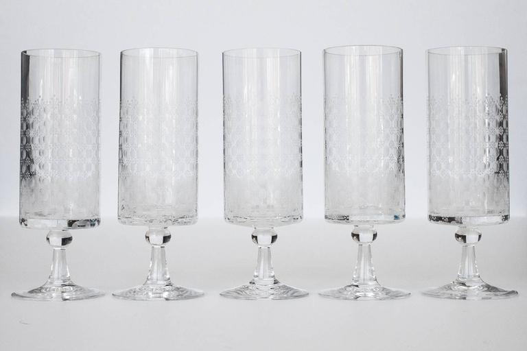 Set of 17 Bjorn Wiinblad Rosenthal Romance Water Glasses at 1stDibs ...