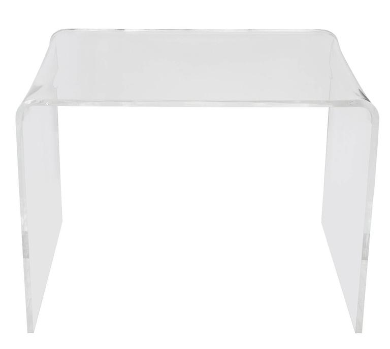 Lucite Waterfall End Table or Writing Desk at 1stDibs