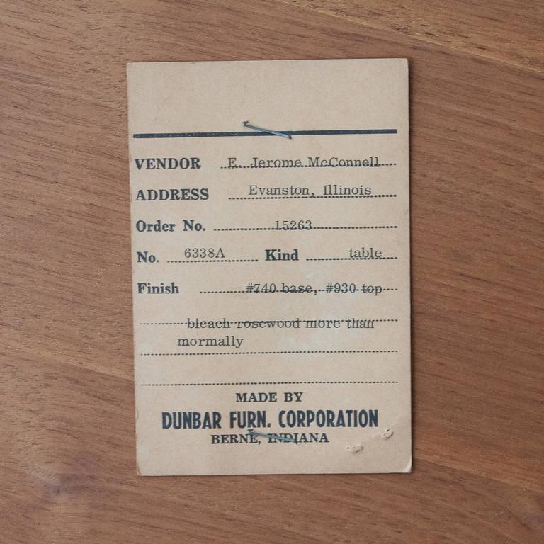 Rosewood Clover Game Table by Edward Wormley for Dunbar at 1stDibs