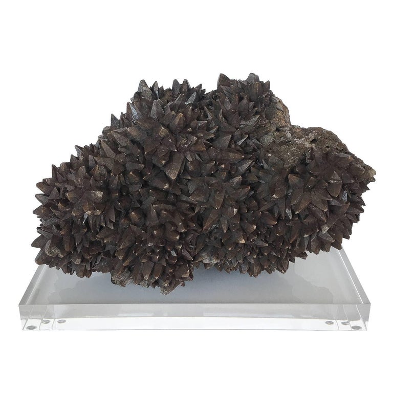 Dogtooth Calcite Crystal Specimen on Lucite at 1stDibs | dogtooth crystal