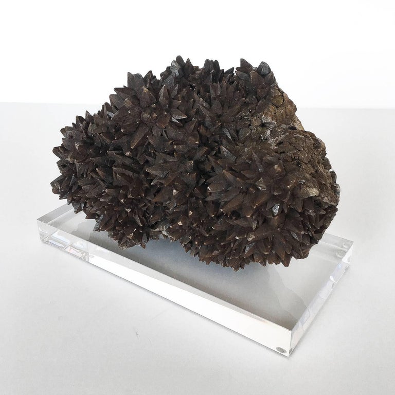 Dogtooth Calcite Crystal Specimen on Lucite at 1stDibs | dogtooth crystal