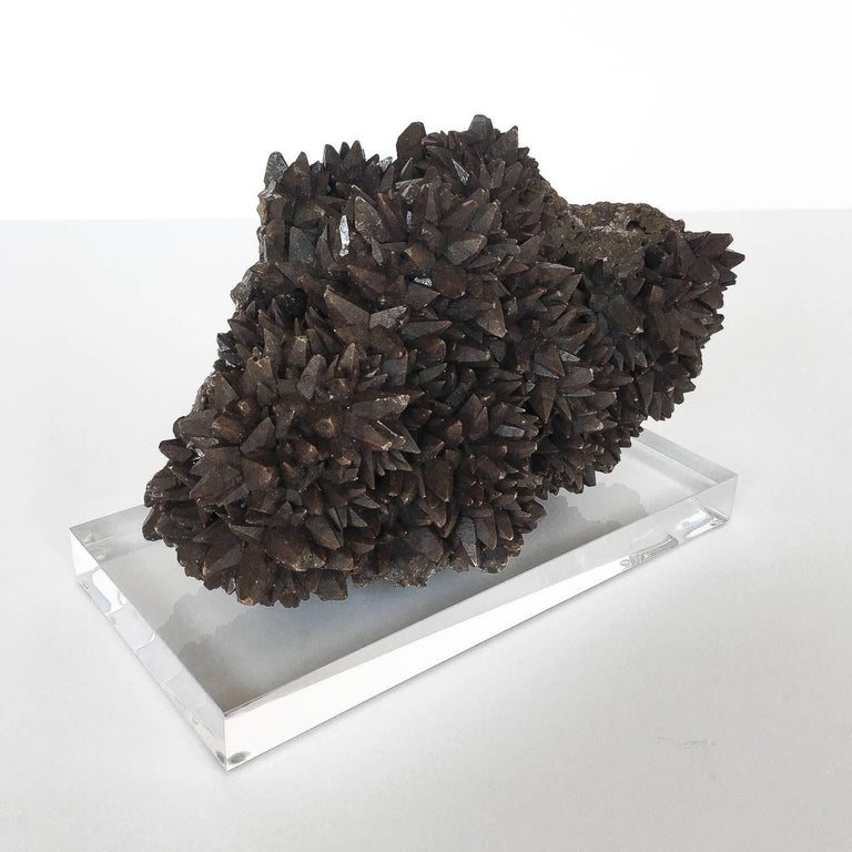 Dogtooth Calcite Crystal Specimen on Lucite at 1stDibs | dogtooth crystal