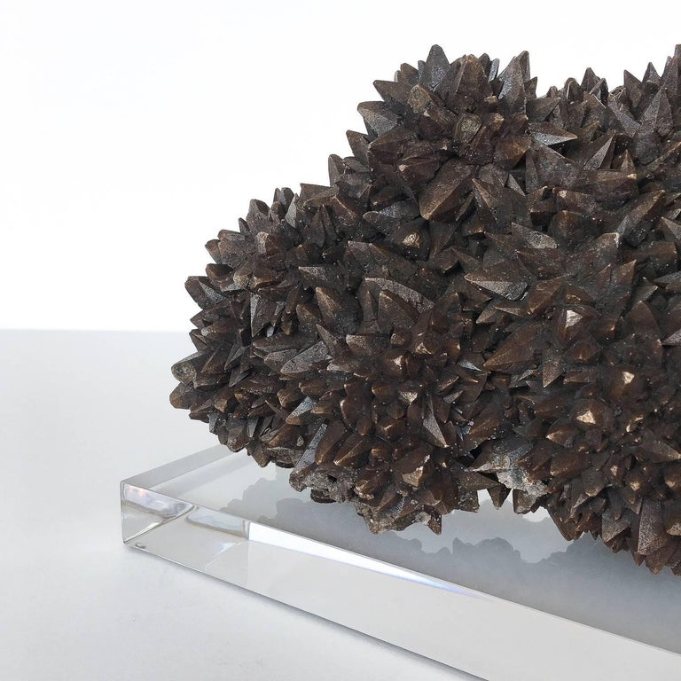 Dogtooth Calcite Crystal Specimen on Lucite at 1stDibs | dogtooth crystal