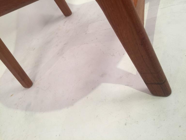 Erik Buck Counter Height Bar Stool with Woollen Seat For Sale at 1stDibs