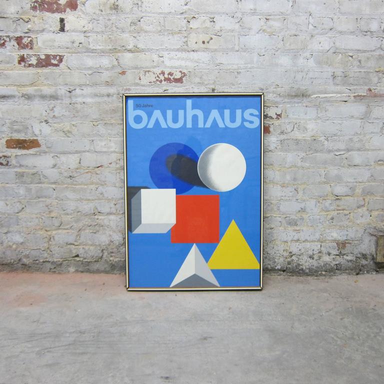 Herbert Bayer Bauhaus 50th Anniversary Poster For Sale at 1stDibs