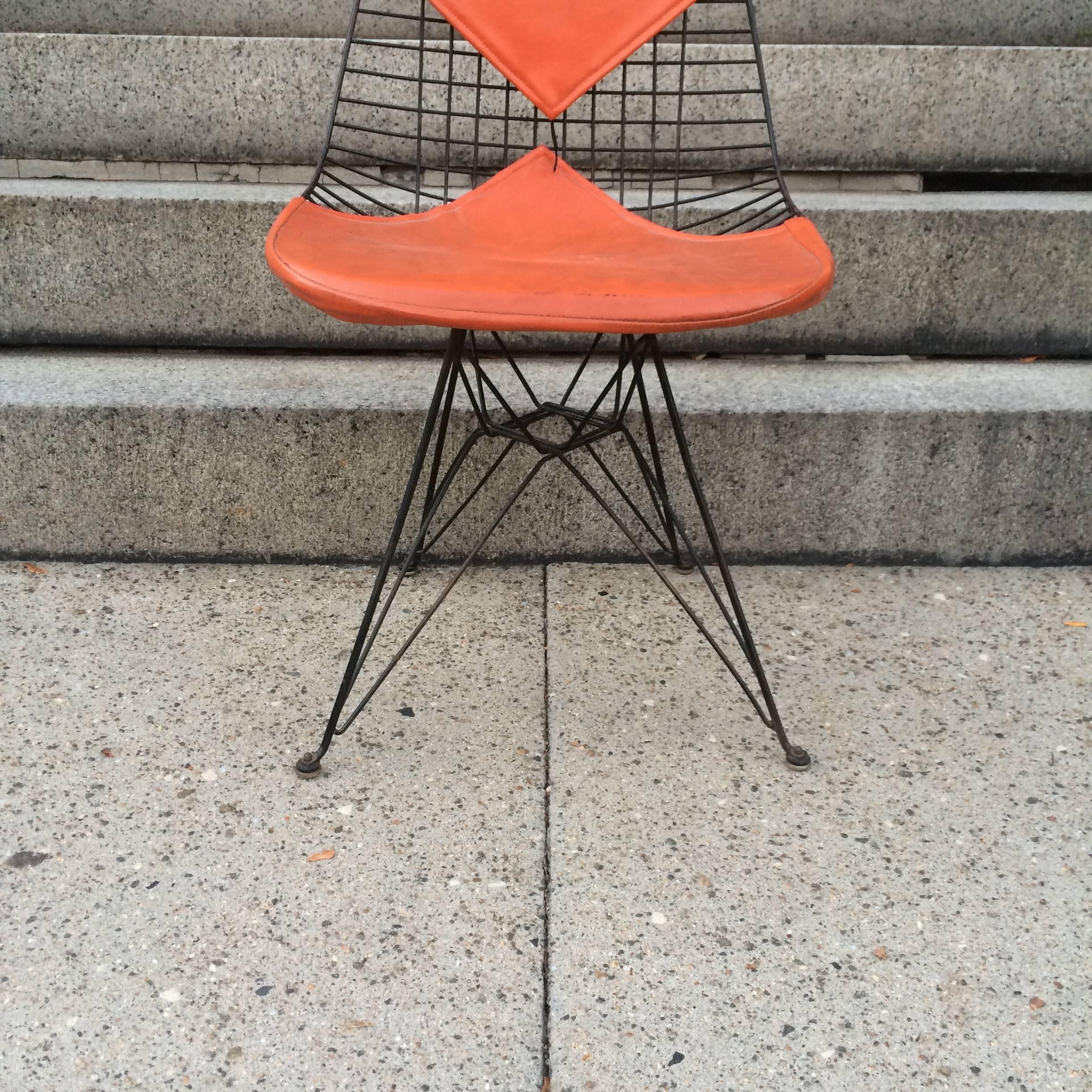 Original First Edition Herman Miller Eames DKR-2 Chair For Sale at 1stDibs