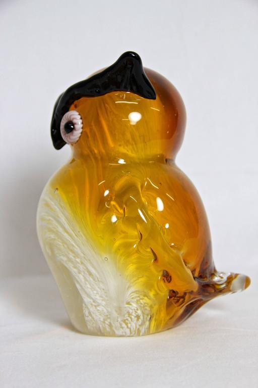 Fabulous Murano Glass Owl, Italy at 1stDibs | murano owl, murano glass ...