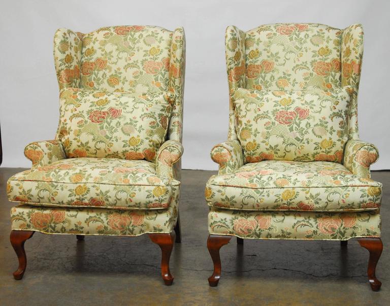 George II Style Wing Chairs For Sale at 1stdibs