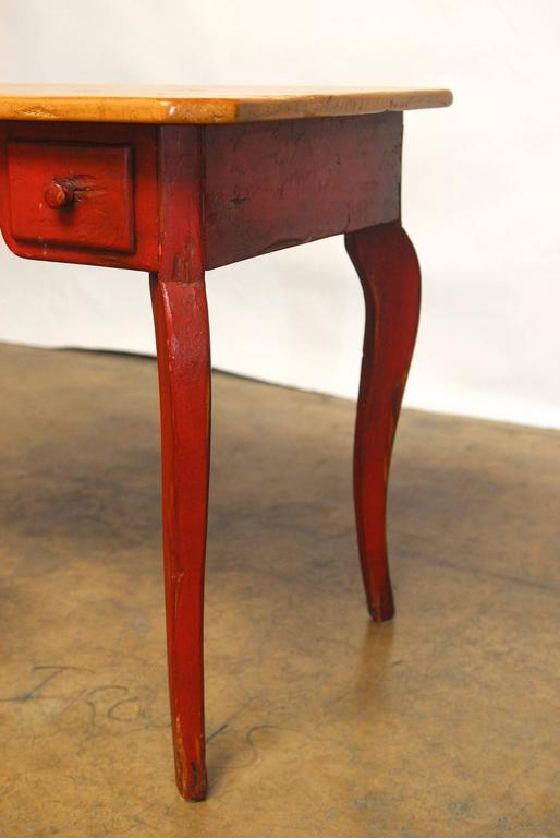Distressed French Writing Table by Farmhouse Collection at 1stDibs