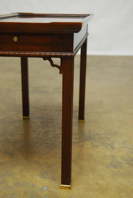 George III Style Mahogany Tea Table For Sale at 1stDibs