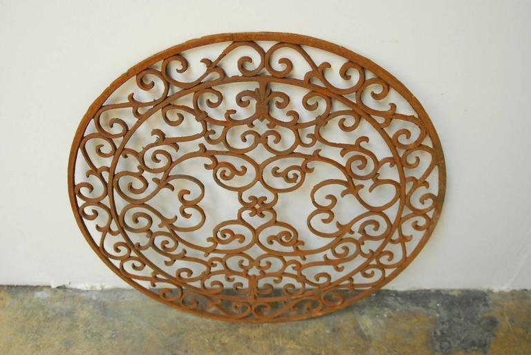 Round Iron Spanish Window Grill For Sale at 1stDibs