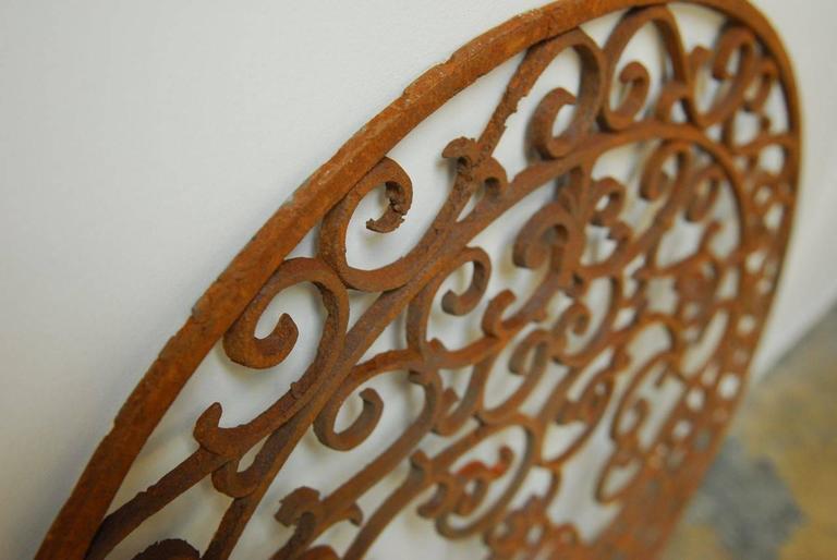 Round Iron Spanish Window Grill For Sale at 1stDibs