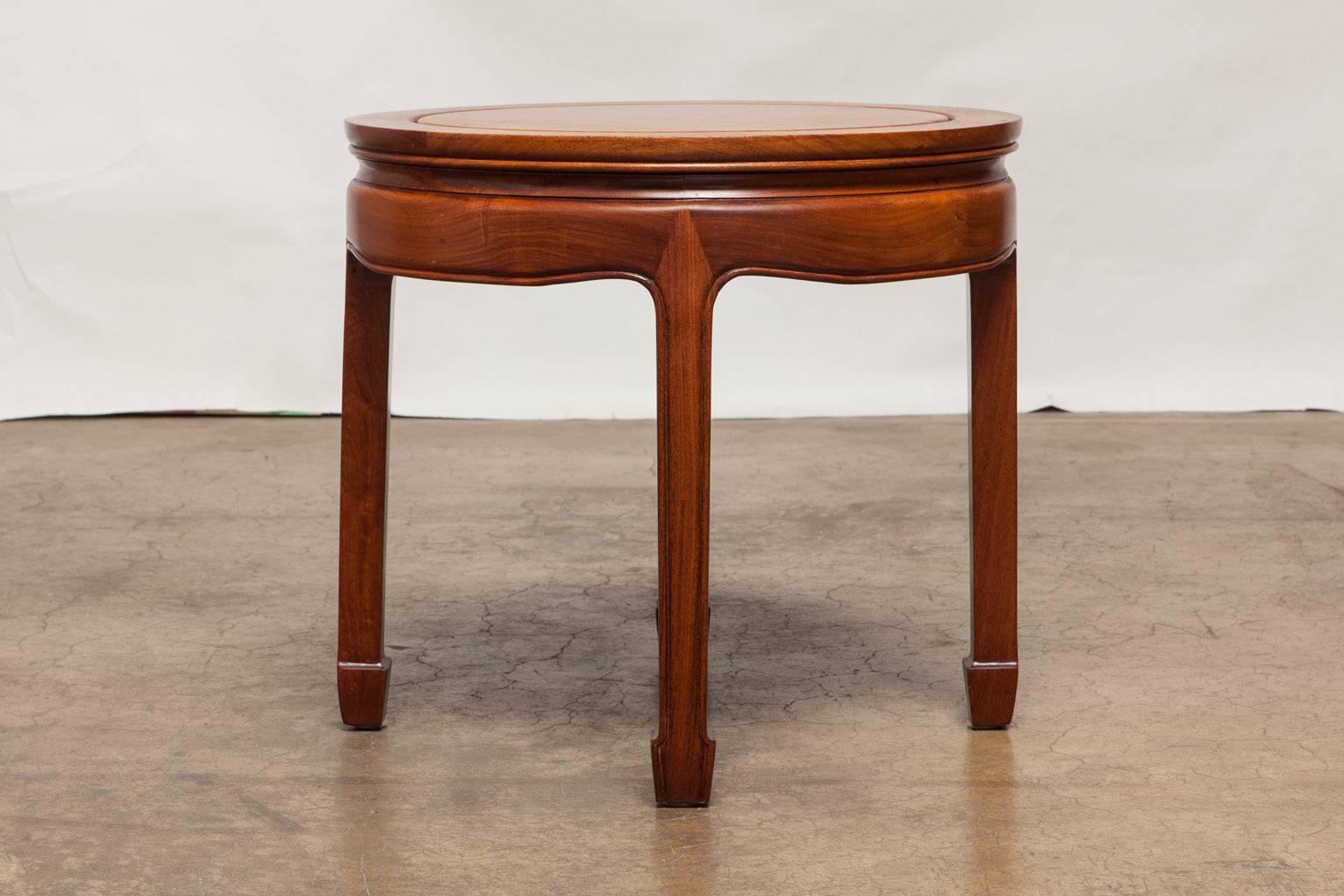 Chinese Hardwood Ming Style Round Side Table or Stool at 1stDibs ...